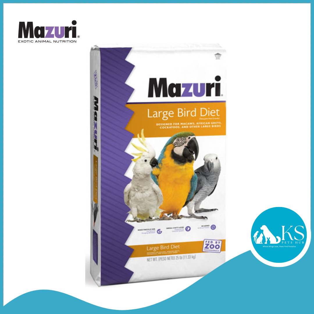 Mazuri Large Bird Maintenance 1kg / 25lb Bird Feed – KS Pets Hub