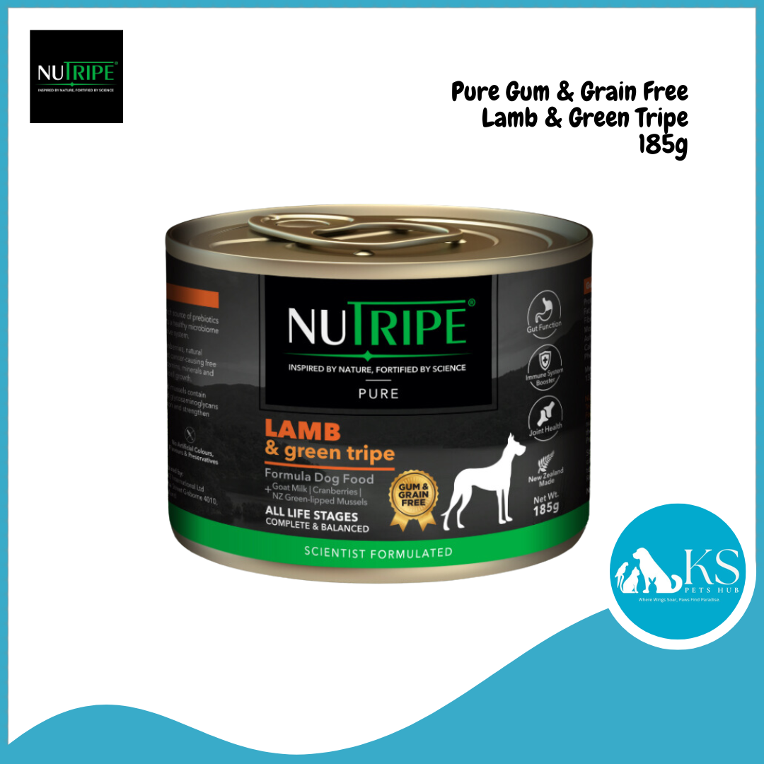 Nutripe Dog Pure Canned Food 185g Dog Feed Assorted Flavors – KS Pets Hub