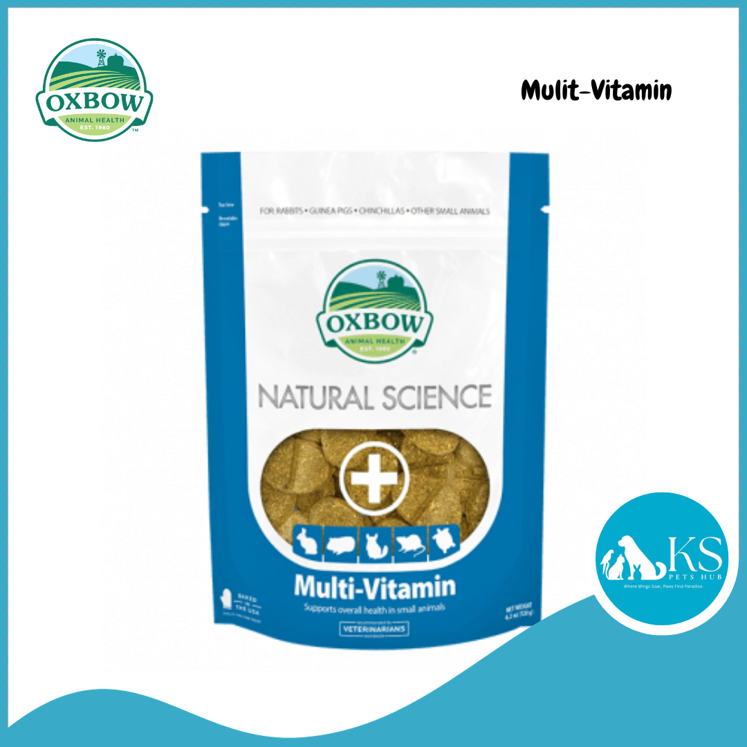 Oxbow Natural Science Vitamin C 60 Tabs/ Multi-Vitamin/ Skin & Coat/ D ...
