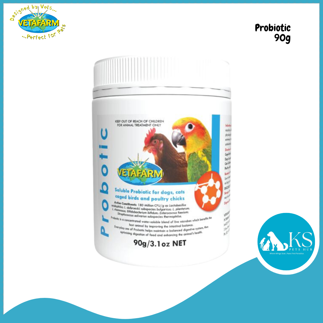 Vetafarm Avian Probiotic For Birds 90g – KS Pets Hub