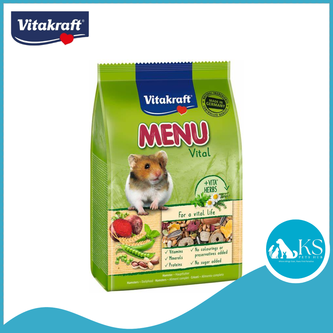 Vitakraft Menu Vita Hamster Food 1kg Small Animal Feed – KS Pets Hub