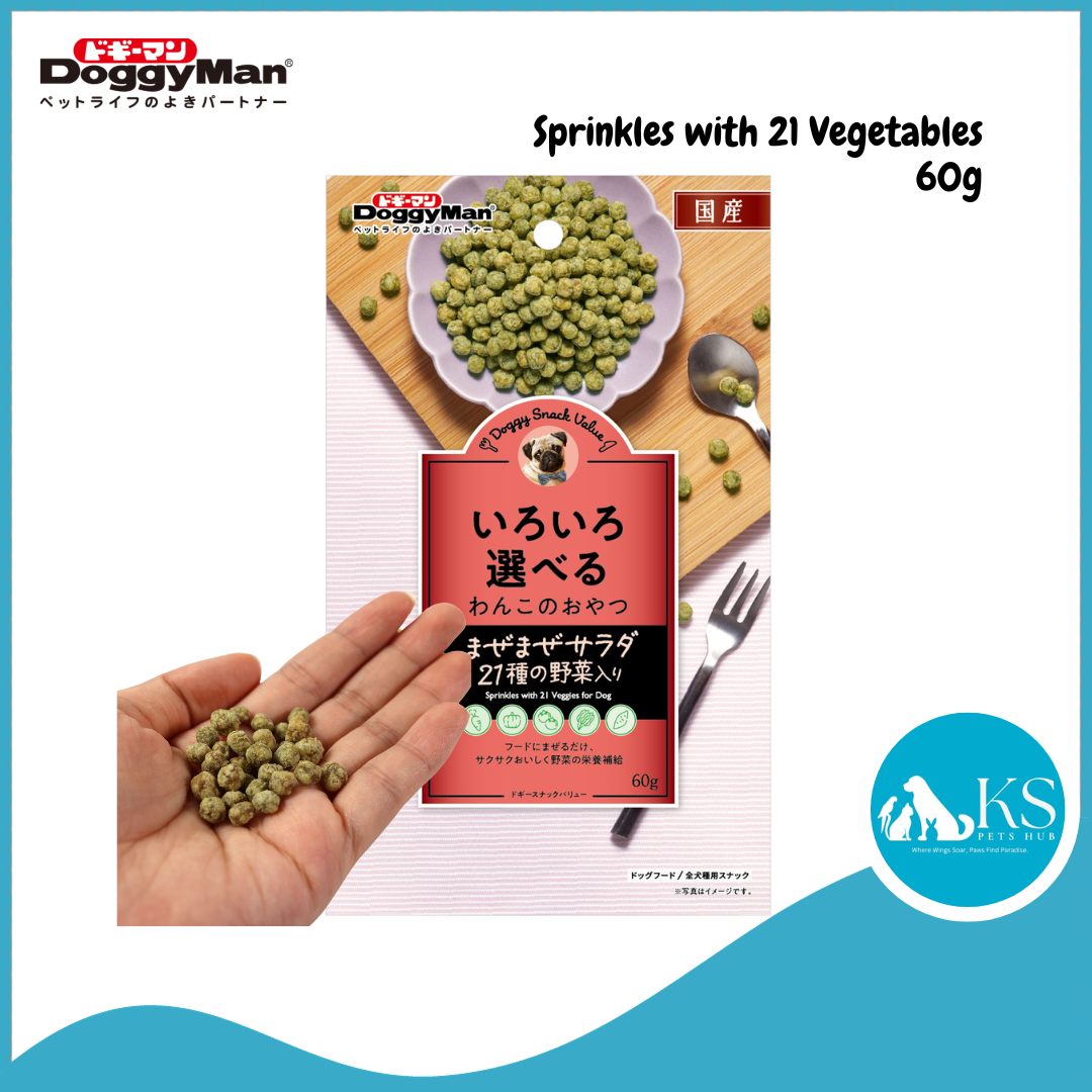 Doggyman Sprinkles with 21 Vegetables 60g Dog Treats DM82746 – KS Pets Hub