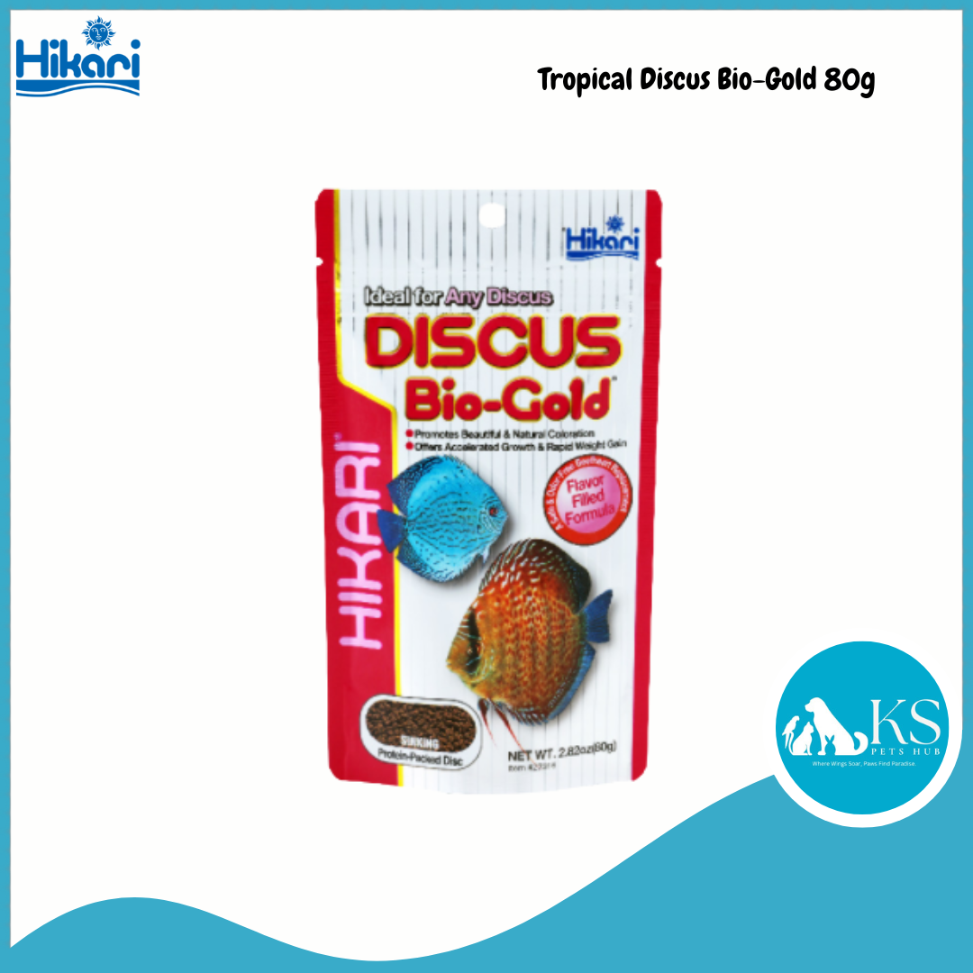 Hikari Tropical Discus Bio-Gold 80g Fish Food – KS Pets Hub