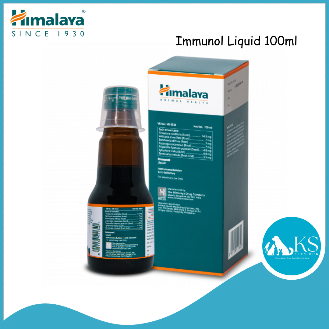 Himalaya Immunol Liquid 100ml – KS Pets Hub